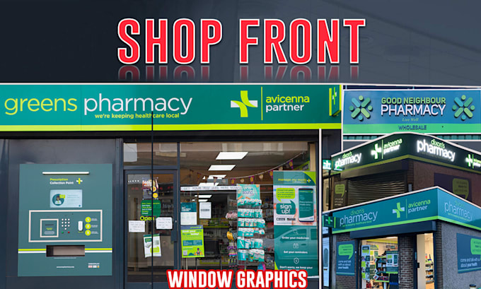 Design fantastic shop front vinyl banner billboard, roll up banner by ...