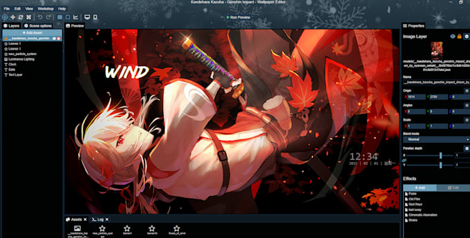 Animate artwork for wallpaper engine by Xbluejay | Fiverr