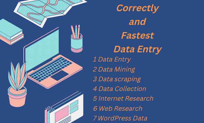 Do correctly and fastest data entry in one day by Palwasha2323 | Fiverr