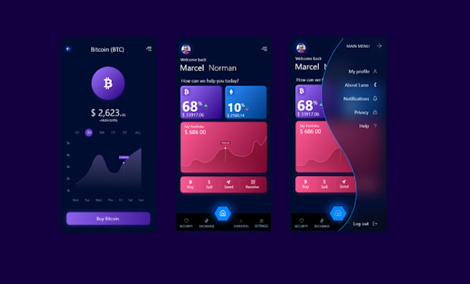 Create professional mobile app ui designs for ios and android by ...