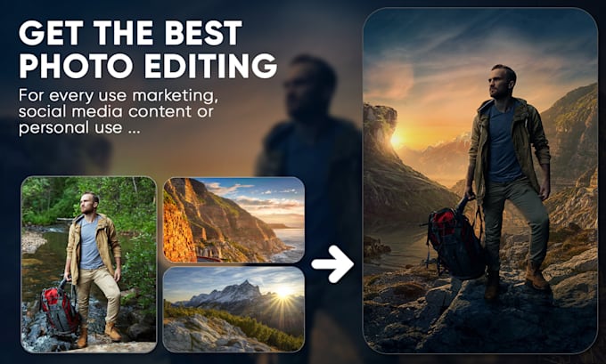 Professionally edit composite retouch any image in photoshop by Mohamedbenfalam | Fiverr