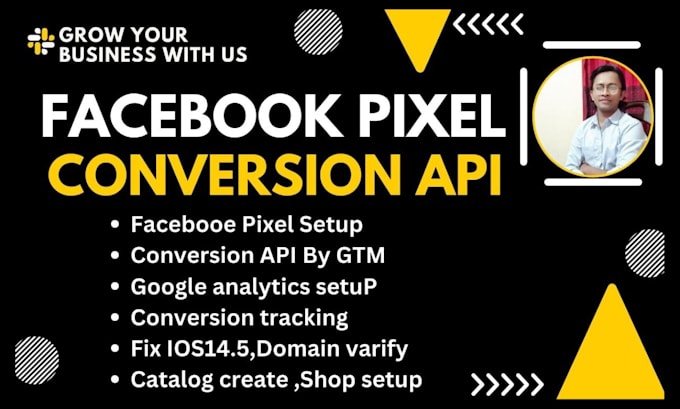Setup facebook pixel,events,conversion api with gtm,ios14,domain varify,catalog by Rafat8980 ...