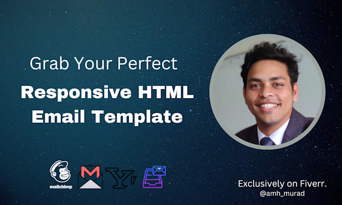 Create professional responsive html email templates by Amh_murad | Fiverr