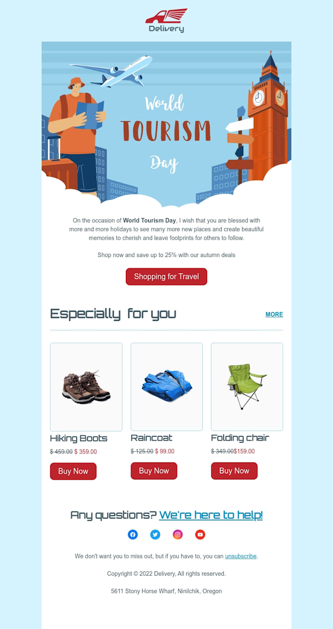 Convert psd,pdf,png,jpeg to html email template by Mohibul_hasan_k | Fiverr
