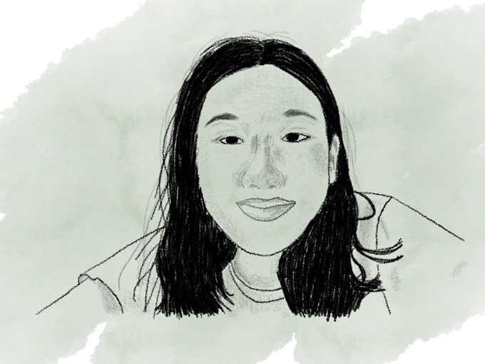 Trace your face into a digital pencil sketch by Simplyaki06 | Fiverr