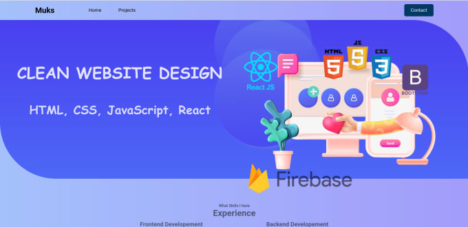 Be Your Frontend Web Developer In Html Css Javascript React Typescript By Mukongking Fiverr