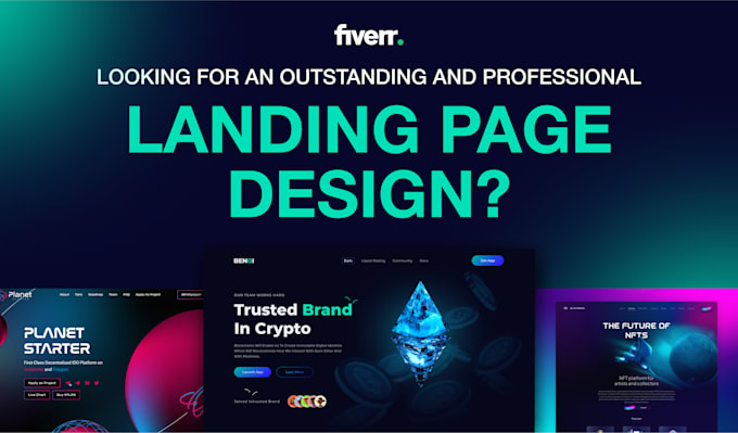 Design a clean trending high conversion landing page in figma by ...