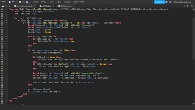 Write scripts and fix bugs for your roblox game by Lucasbrfree | Fiverr