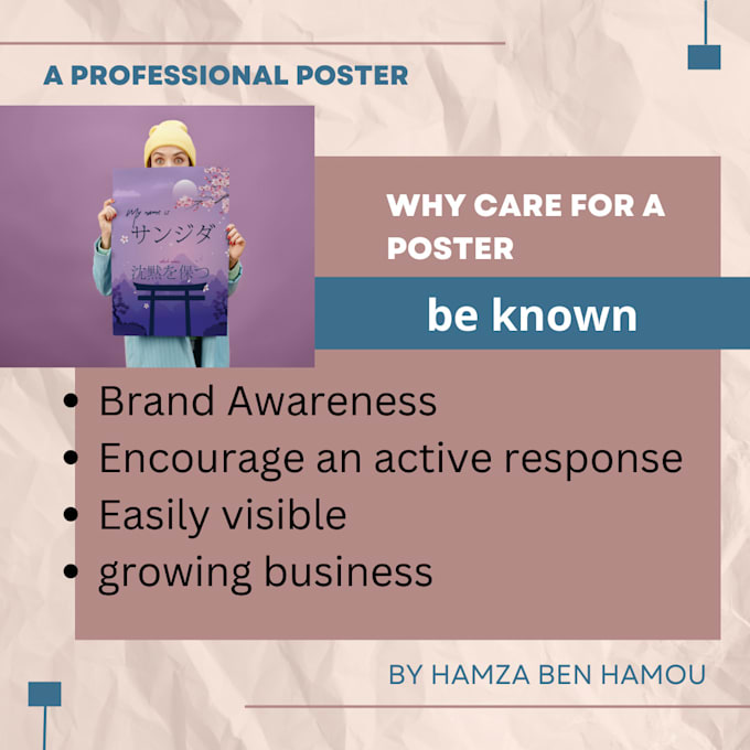 Create a professional poster for you by Boyhamza9 | Fiverr