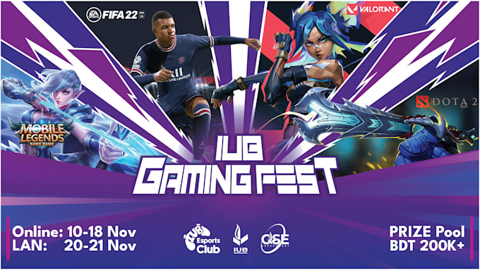 Design professional esports tournament banner flyer poster or any ...