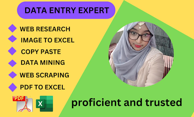 Do copy paste, data entry, web research and data mining by Sumaiya502 | Fiverr