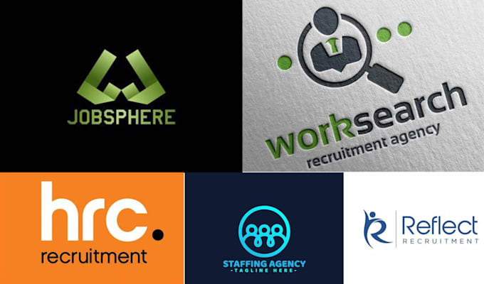 Design modern recruitment, job board, agency, staffing, logo by Mhiz ...