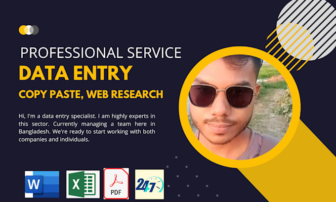 Do professional data entry and web research job by Samratroy009 | Fiverr