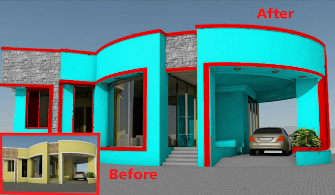 Change house or wall color and repaint in photoshop by Hafeezafridi317 ...