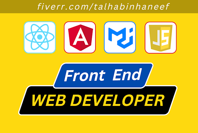 Do Frontend Web Development In Reactjs Angular Materialui By Talhabinhaneef Fiverr