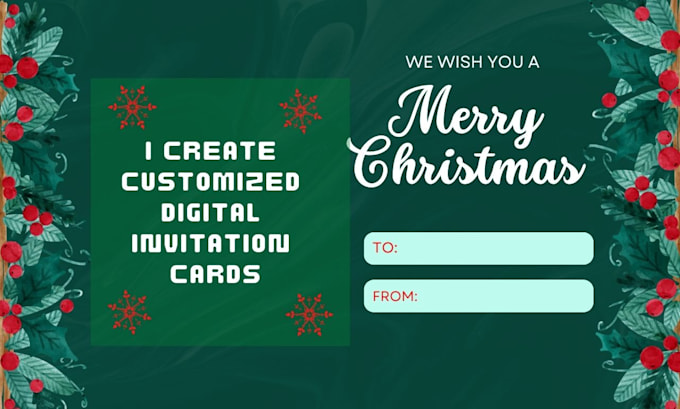 Design customized digital invitation cards by Askajani | Fiverr
