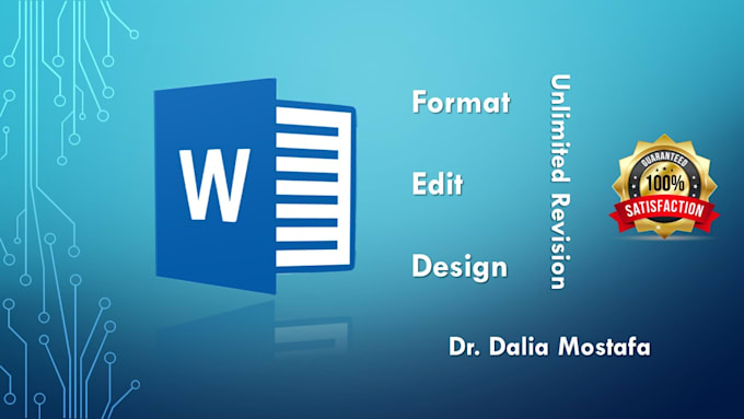 Do ms word formatting, designing, and editing by Daliamost | Fiverr