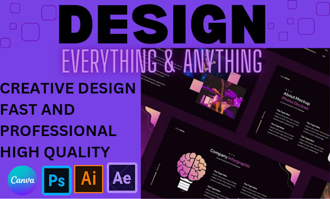 Do any kind of graphic design by Mujeeb_designer | Fiverr