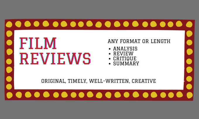 Write a film analysis or movie review by Sreeja_d | Fiverr
