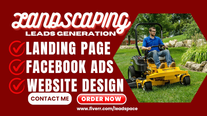 Landscaping leads, lawn care facebook ads, landscaping landing page and ...