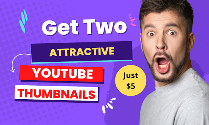 Design views boosting attractive and catchy youtube video thumbnail by ...