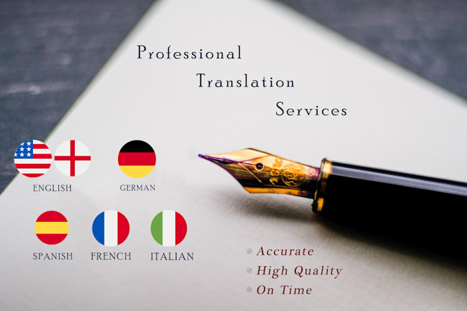 Translate english to german french spanish by Grafix_vi | Fiverr