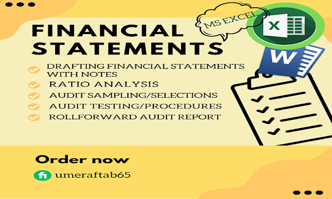 Draft financial statements along with relevant notes by Umeraftab65 ...