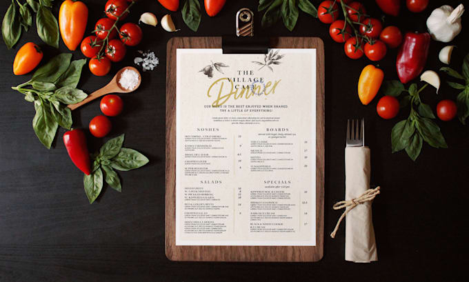 Do modern restaurant menu design by Nirmal_biswas | Fiverr
