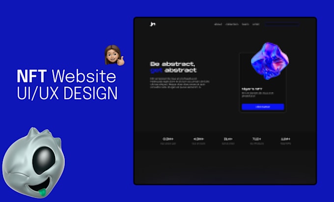 Create nft website, landing page ui ux design using figma by Nigaraliyevaart | Fiverr