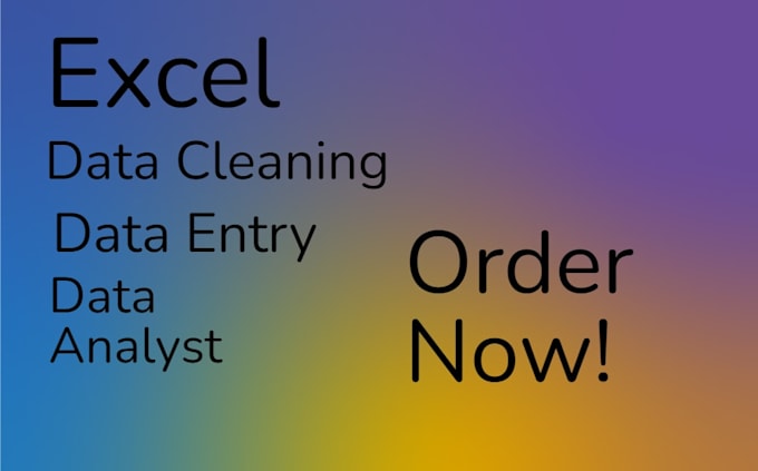 Do Data Cleaning Data Entry In Ms Excel And Ms Word By Fazail110 Fiverr