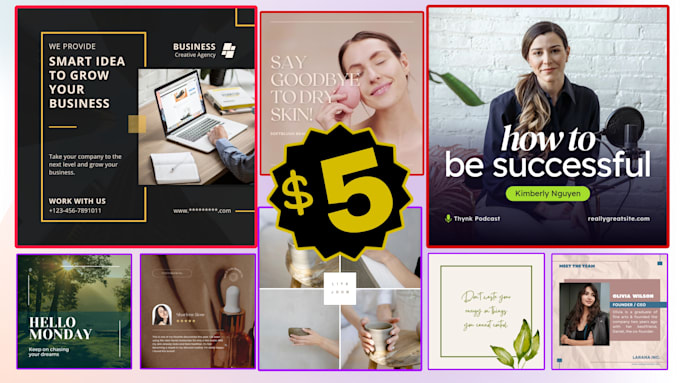 Design instagram business and advertisement post in 01 hour by ...