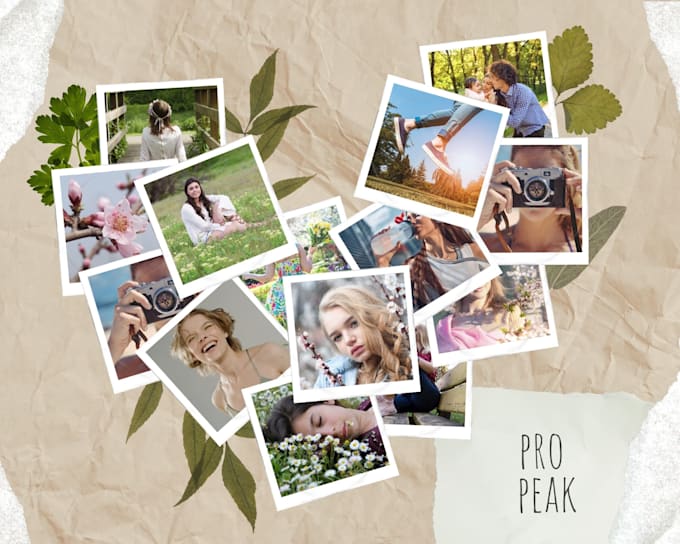 Make an amazing trendy photo collage by Propeak | Fiverr
