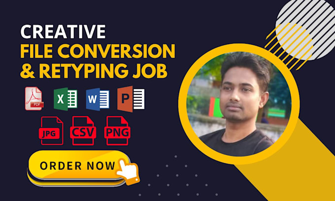 Convert or retype files in your expected format by Koushikh_ahmed | Fiverr