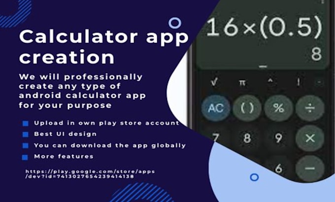Create any calculator android app with a beautiful design by ...