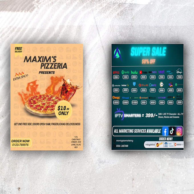 Design a creative and engaging flyer for your business by Alibukhari90 ...