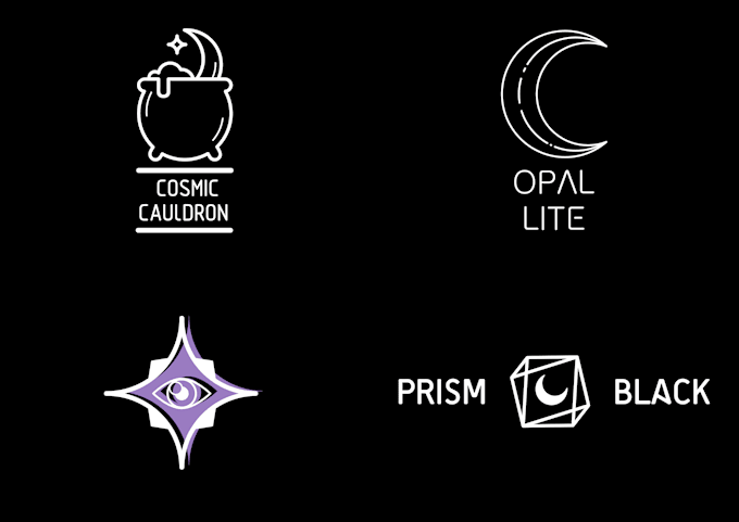 Design witchy esoteric occult logo for you by Ofeliablack | Fiverr