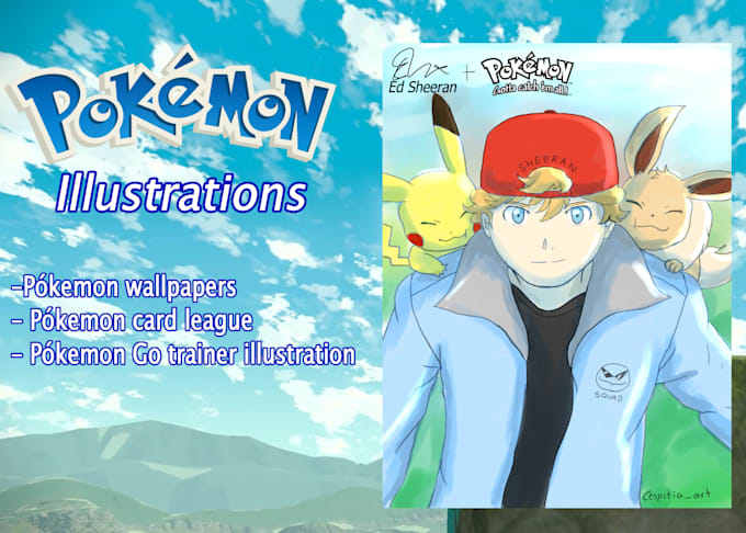 Create pokemon illustration for you by Cespitia_art | Fiverr