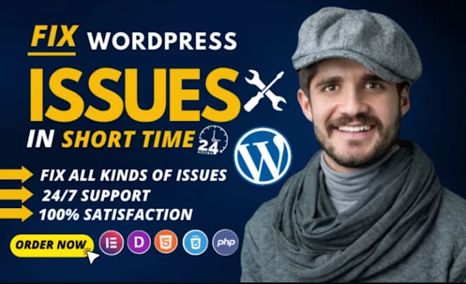 Fix Wordpress Website Issues Errors Bugshtml Csselementor Pro Divi Expert Help By Payagencee 