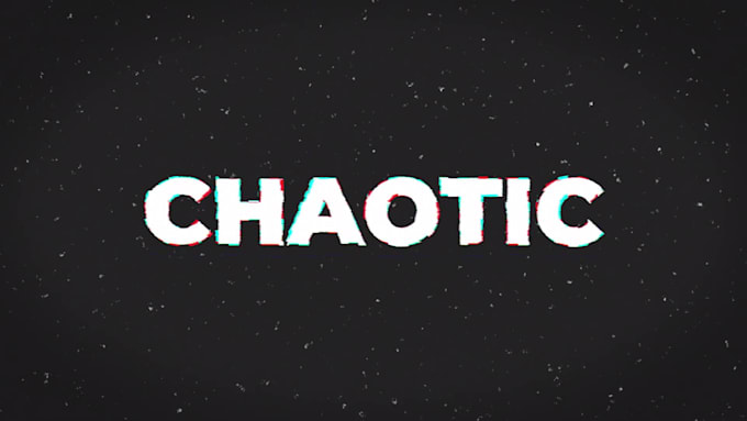 Do an elegant animation explainer with chaotic, kinetic typography ...