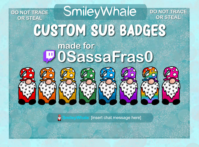 Make custom sub badges for twitch by Smileywhale | Fiverr