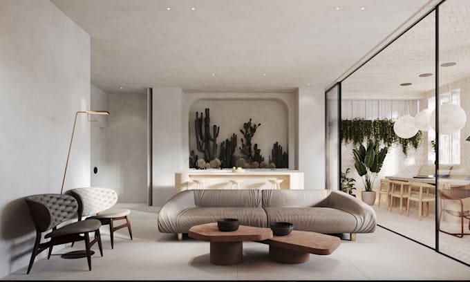 Create hyper realistic interior visualization by Staskrupetsky | Fiverr