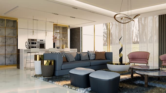 Render photorealistic interiors for you by Kibiskibiru | Fiverr