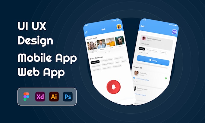 Design ui ux for mobile apps and create them for android and iphone by ...