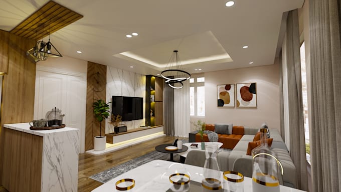 Make 3d floor plan, interior design, sketchup 3d model, architecture ...