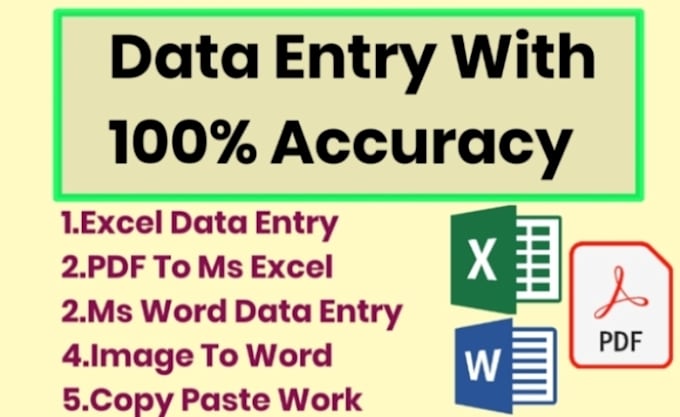 Do accurate data entry of ms word , ms excel work , copy paste work by ... Do accurate data entry of ms word , ms excel work , copy paste work by ...