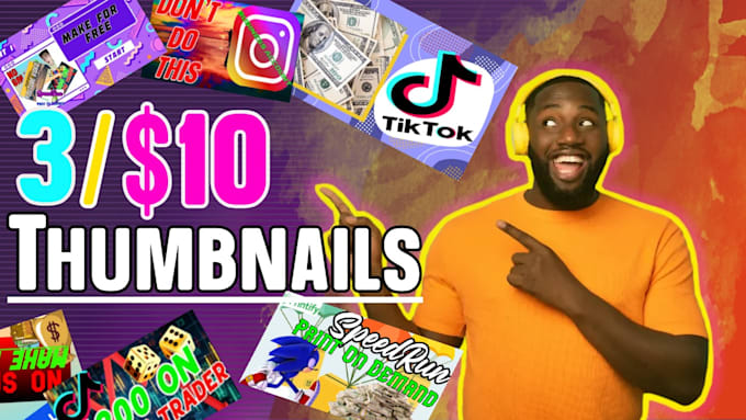 Make the best thumbnails by Thumbnailnate | Fiverr