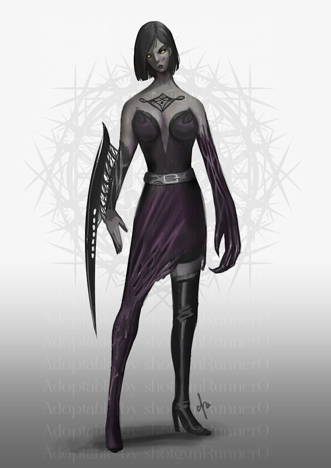 Create and illustrate fantasy character designs for you by Clairavoyant ...