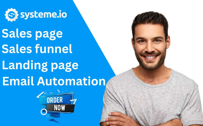 Design or redesign systeme io sales funnel landing page lead page in ...