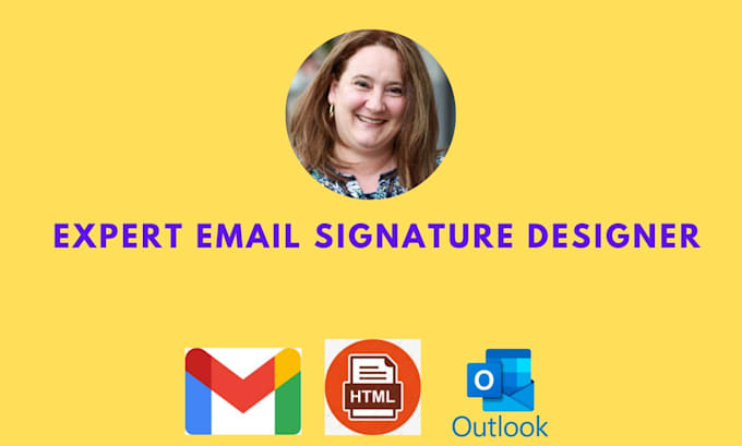 Create email signature html gmail clickable outlook signature by Mainuddin2985 | Fiverr