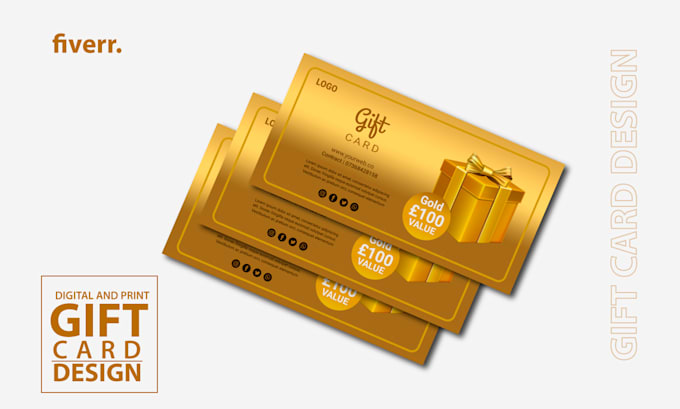 Design gift card offer card invitation voucher design by Graphicsvan ...